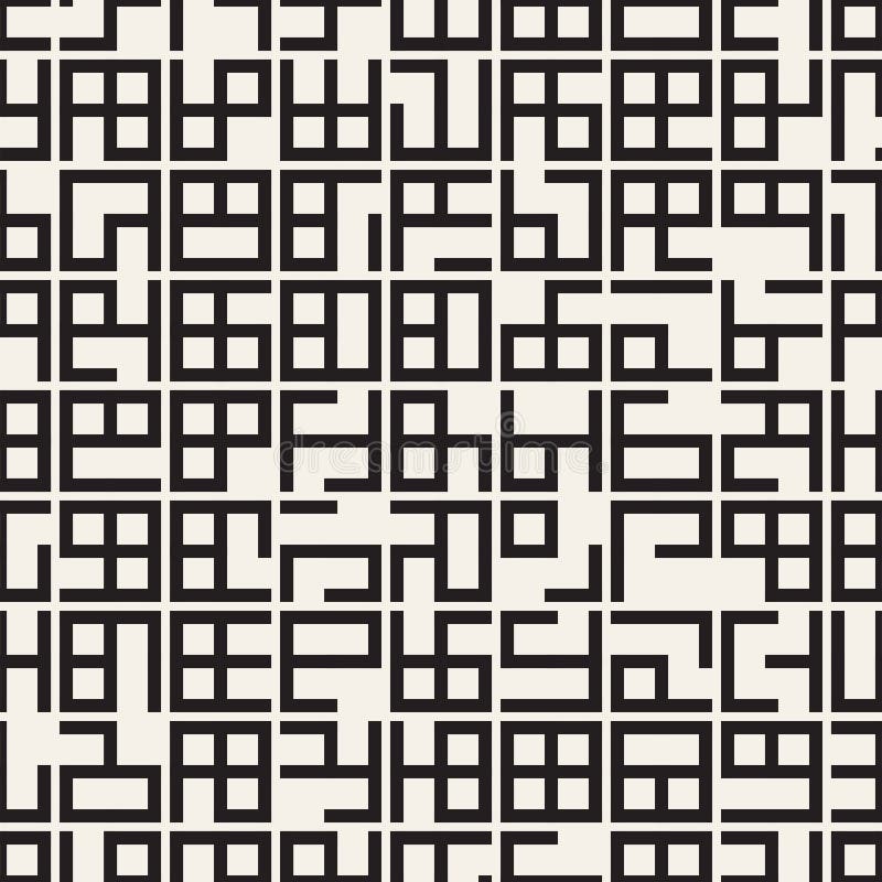 Irregular Tangled Shapes. Abstract Geometric Design. Vector Seamless ...