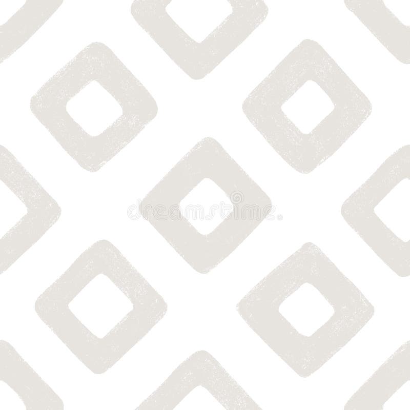 Irregular Textured Diamond Seamless Pattern. Stock Vector ...