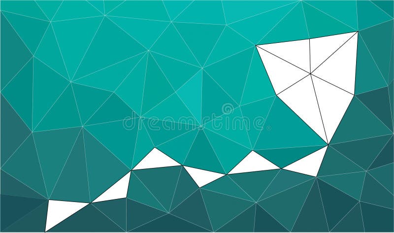 Irregular Triangle Wireframe Structure, Three Dimensional Illustration ...