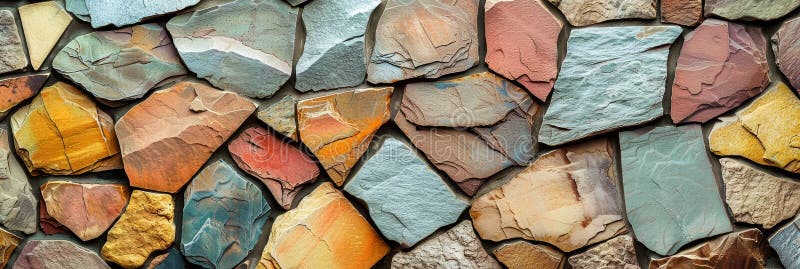 Irregularly Shaped Rocks in Stunning Hues Adorn a Natural Setting ...