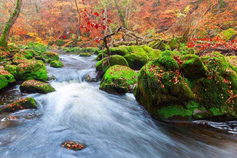Irrel Cascades at River Pruem in Eifel, Germany Stock Photo - Image of ...