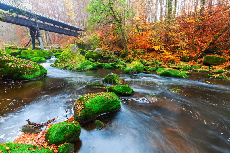 Irrel Cascades at River Pruem in Eifel, Germany Stock Image - Image of ...