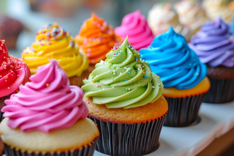 Irresistible Color Palette: Cupcake Collection. Stock Illustration ...