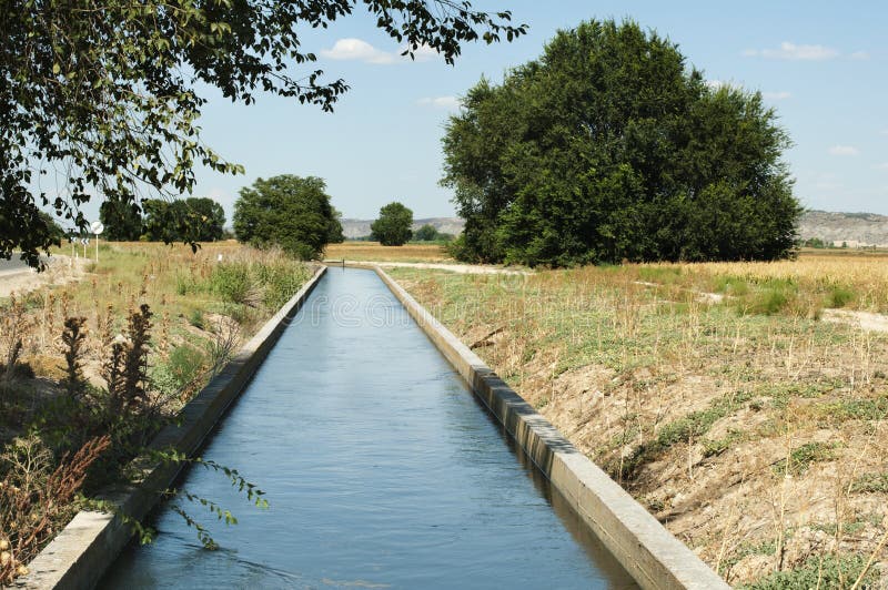 Irrigation canal stock image. Image of agricultural, farming - 26972369