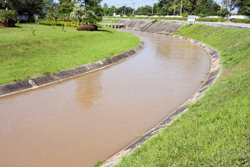 Sewage plant stock photo. Image of concrete, drain, ecology - 25749540