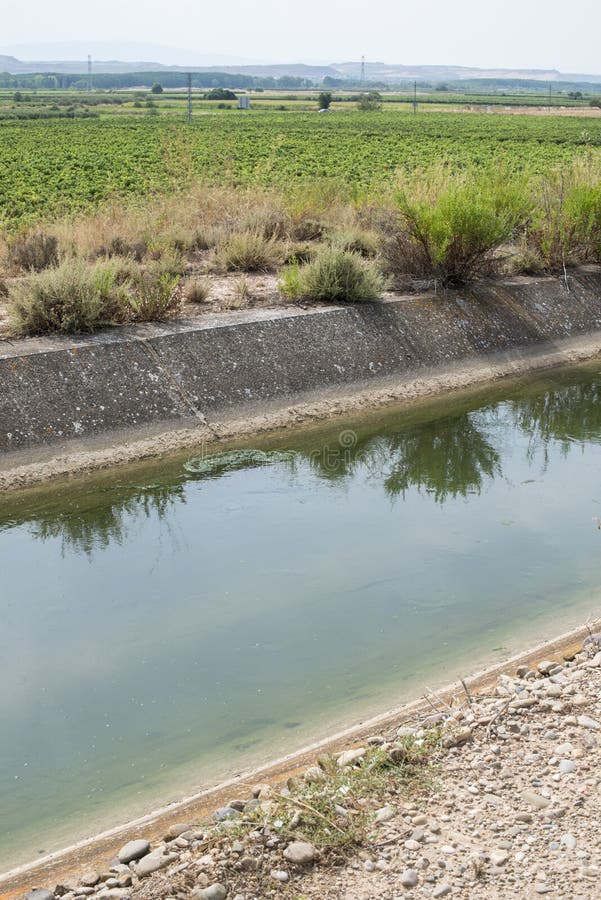 Irrigation canal stock image. Image of blue, canal, outdoor - 137992493