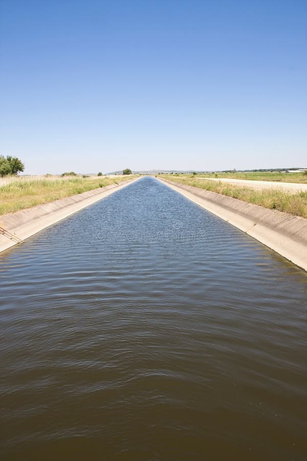 Irrigation channel stock image. Image of irrigation, field - 19053127