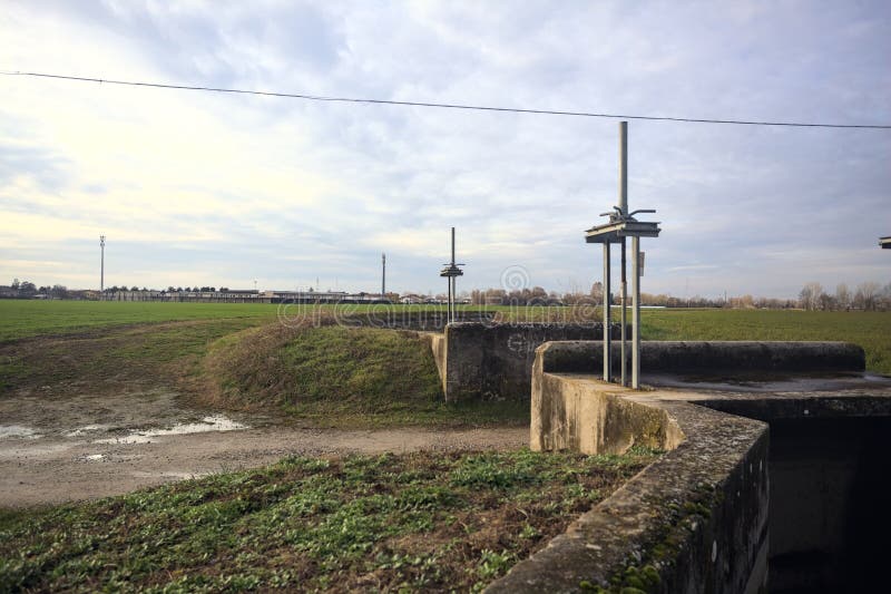 Irrigation channel stock image. Image of blue, farmhouse - 304227105