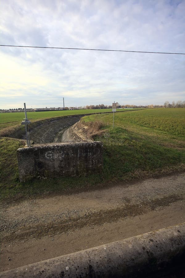 Irrigation channel stock photo. Image of ditch, landscape - 304227378