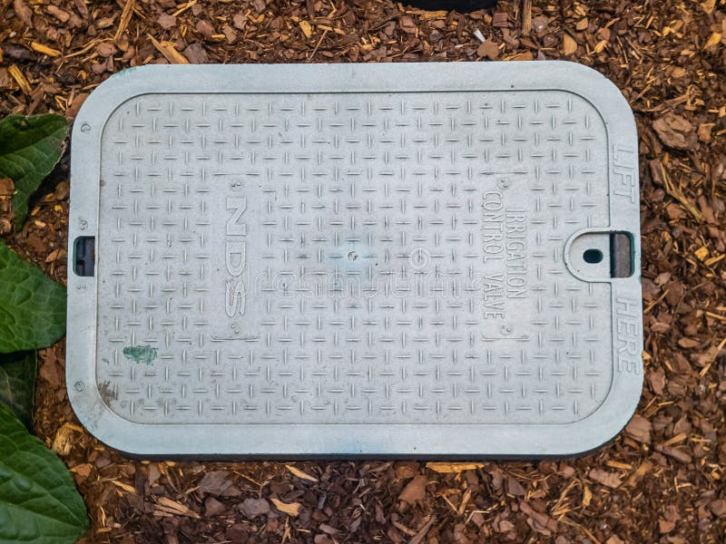 Irrigation Control Valve Box Stock Image - Image of greenery, wood ...