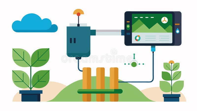An Irrigation Controller Connected To An Aipowered Crop Water Usage Model Automatically