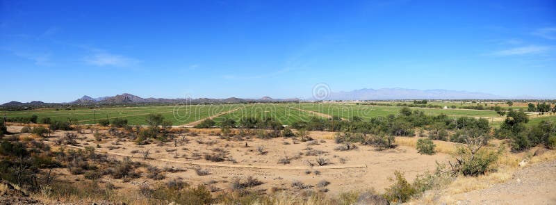 Irrigation in the desert stock photo. Image of water - 28795740