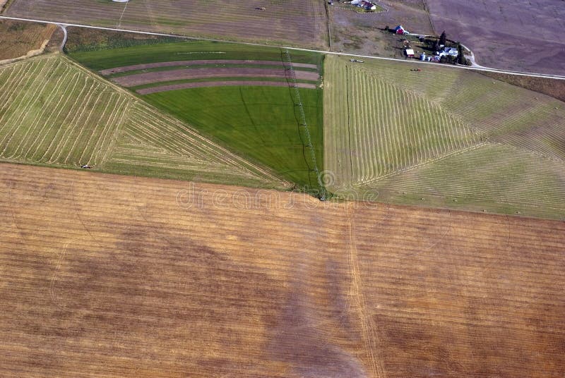 Irrigation Farming in Western Montana Stock Photo - Image of harvest ...