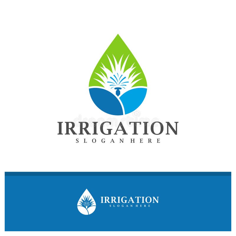 Irrigation Logo Design Vector, Creative Irrigation Logo Concepts ...