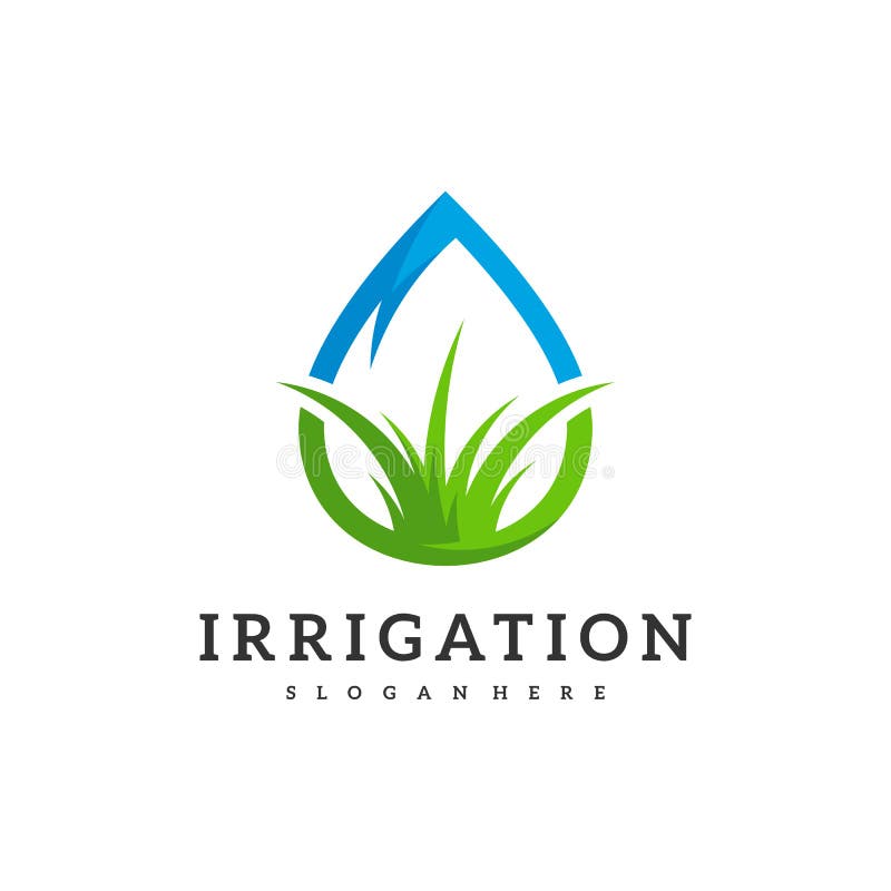Irrigation Logo Design Vector. Icon Symbol Stock Illustration ...