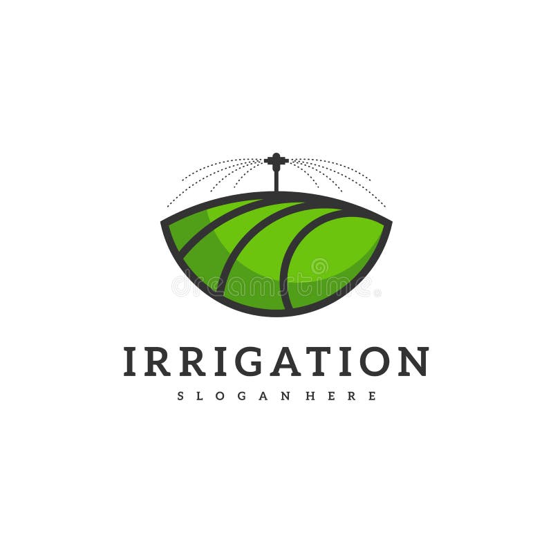 Irrigation Logo Design Vector. Icon Symbol Stock Illustration ...
