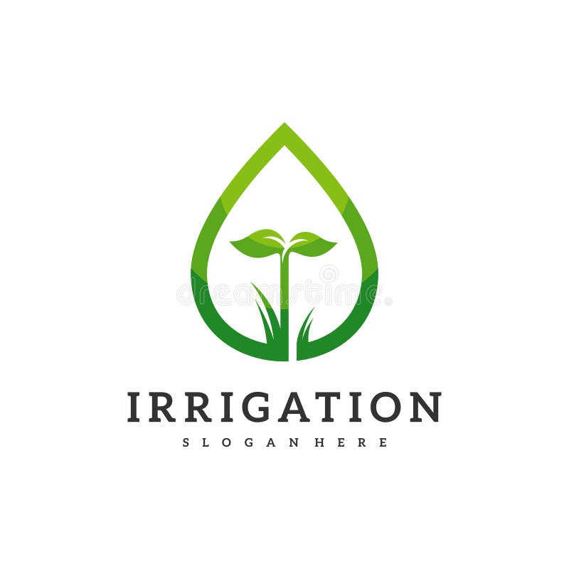 Irrigation Logo Design Vector. Icon Symbol Stock Illustration ...
