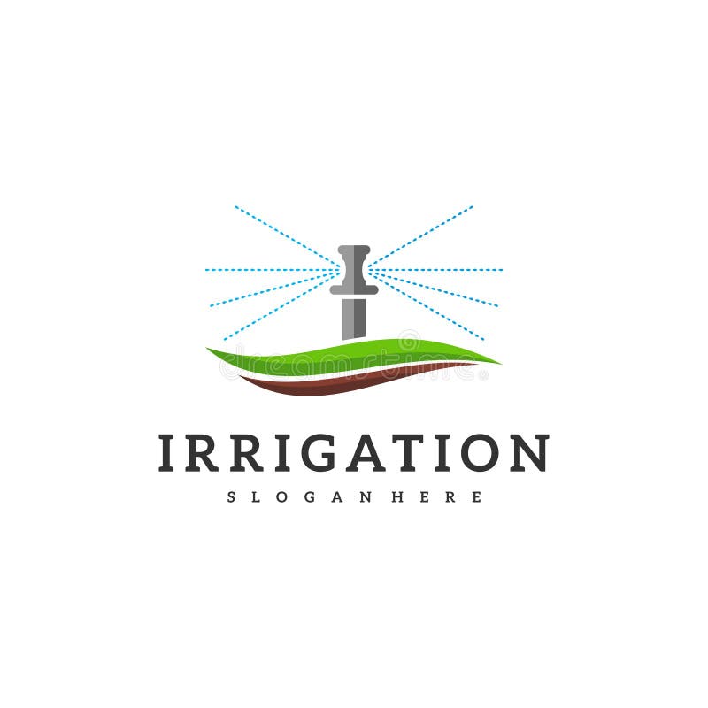 Irrigation Logo Design Vector. Icon Symbol Stock Illustration ...