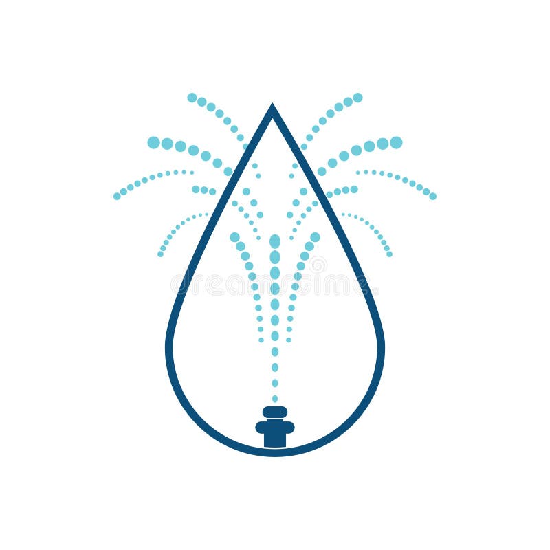 Irrigation Logo Design Vector. Icon Symbol Stock Illustration ...