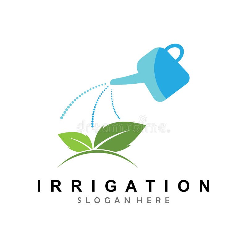 Irrigation Logo Design Vector. Icon Symbol Stock Illustration ...