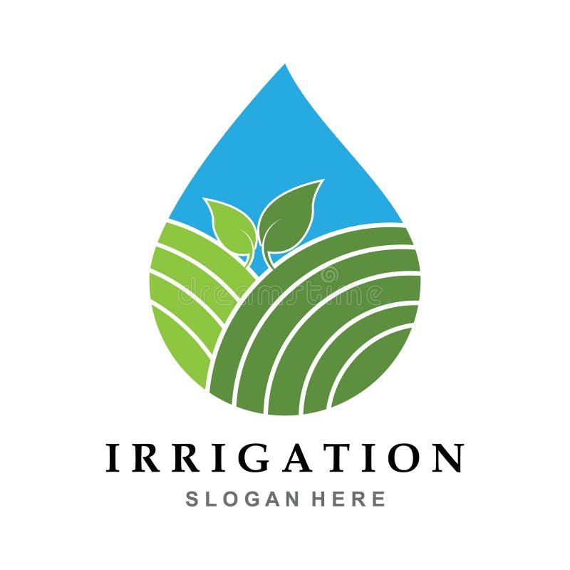 Irrigation Logo Design Vector. Icon Symbol. Template Illustration Stock ...