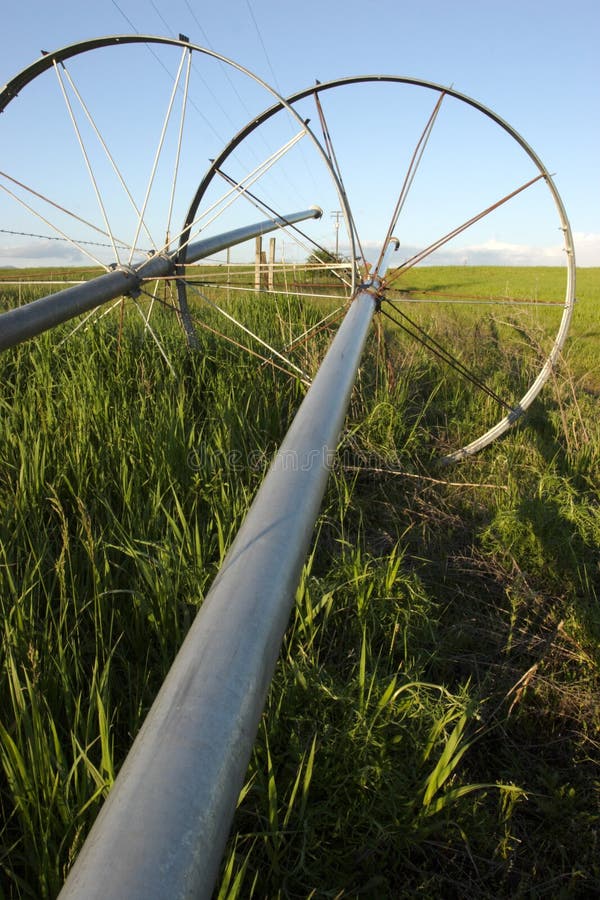 Irrigation Pipes And Wheels. Picture Image: 5393018