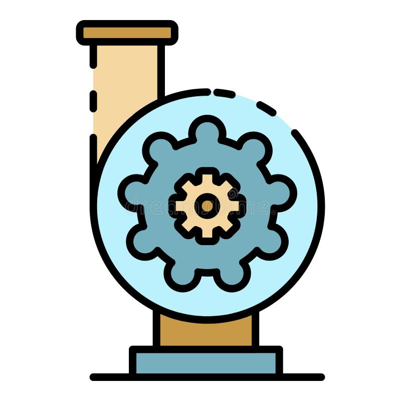 Irrigation Pump Icon Color Outline Vector Stock Vector - Illustration ...