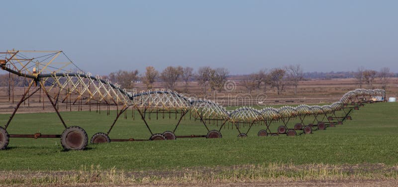 Irrigation Rig stock image. Image of field, long, northdakota - 52531379