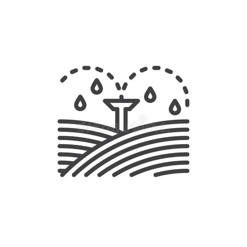 Sprinklers, Irrigation Technology Vector Linear Icons Set Stock Vector ... Sprinklers, Irrigation Technology Vector Linear Icons Set Stock Vector ...