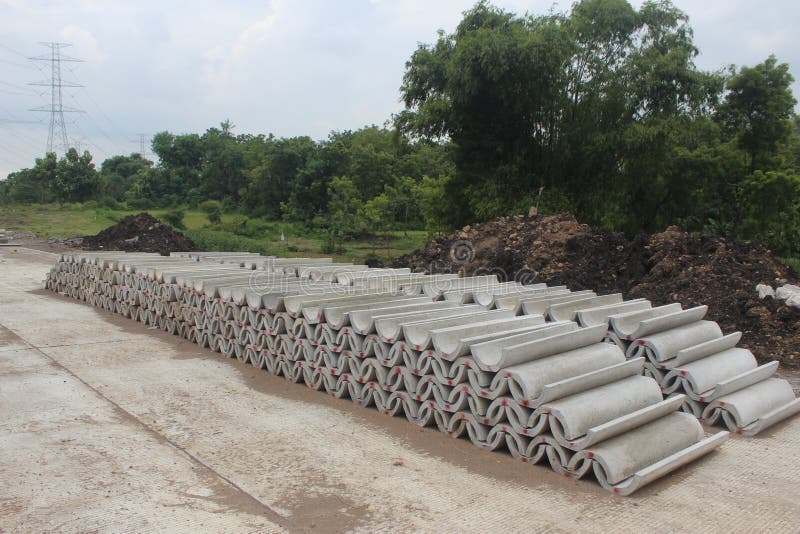 Irrigation Structure of Rice Fields beside the Road Stock Image - Image ...