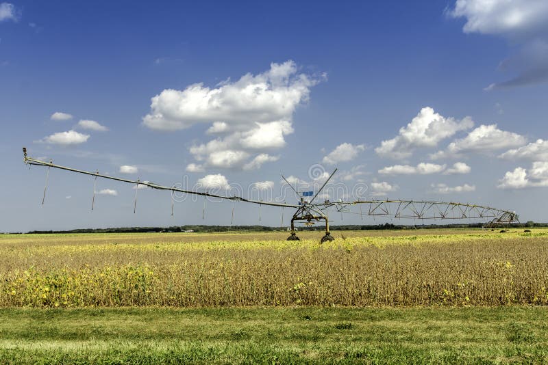 Irrigation System Against Blue Sky Stock Image - Image of outdoor ...