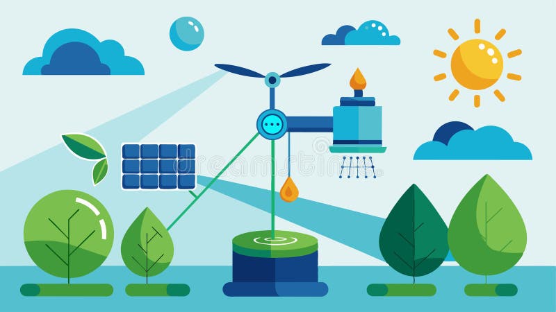 An Irrigation System Being Powered by Renewable Energy Controlled by an ...