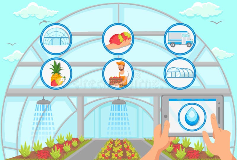 Irrigation System Concept Banner, Cartoon Style Stock Vector ... Irrigation System Concept Banner, Cartoon Style Stock Vector ...
