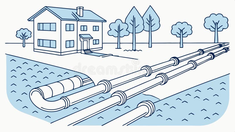 Irrigation System Illustration, Agriculture Technology and Water ...