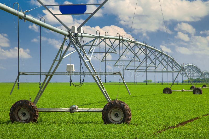 The crop irrigation system stock photo. Image of equipment - 12065112