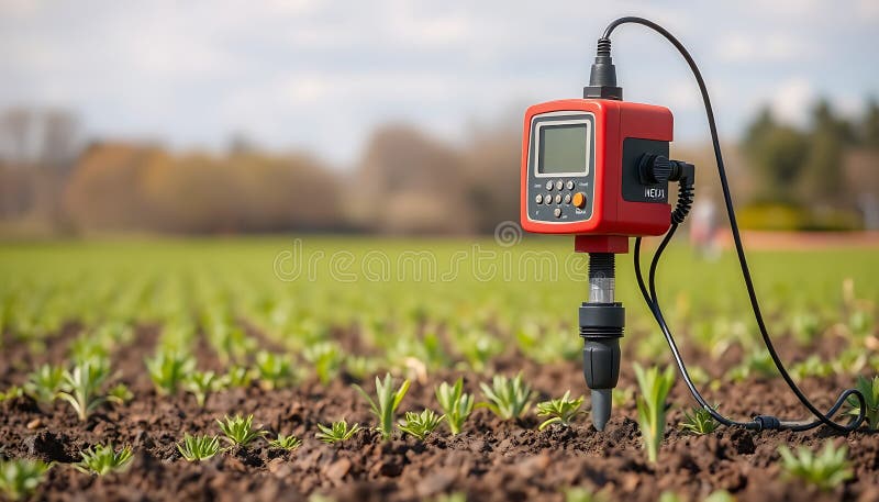 Irrigation System Watering Crops in a Field Generative AI Stock ...