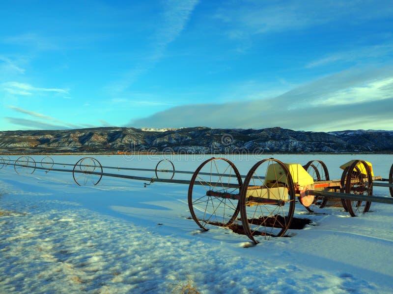 Irrigation Wheel Line stock image. Image of equipment - 139582695