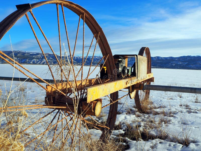 Irrigation Wheel Line stock image. Image of farm, irrigation - 139583445