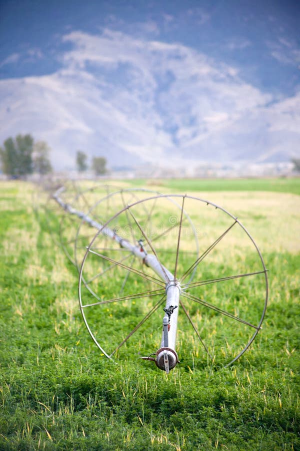 Irrigation Wheel line stock image. Image of farming, irrigation - 65170145