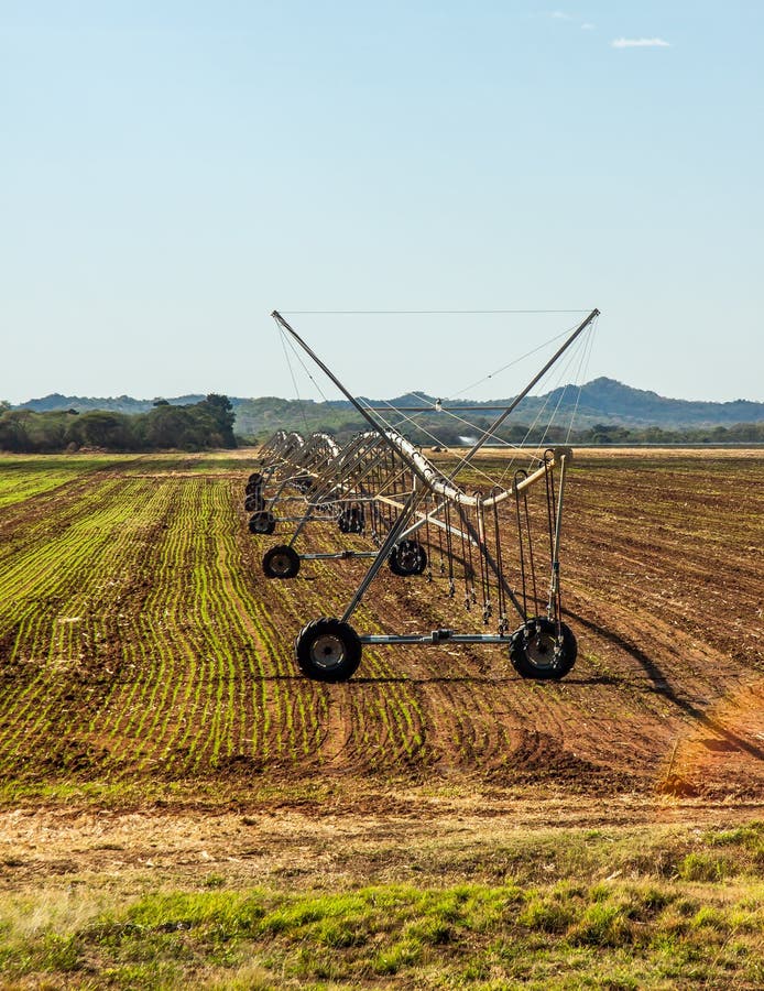 Irrigations stock image. Image of landscape, field, preparingtheland ...