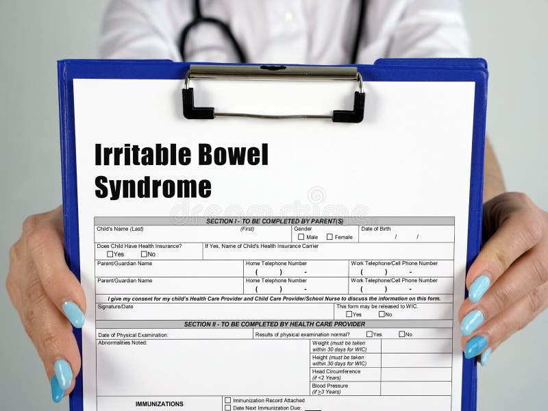 Irritable Bowel Syndrome IBS Inscription on the Piece of Paper Stock ...