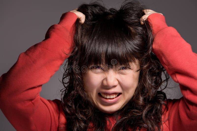 Irritable woman stock photo. Image of portrait, people - 14711152