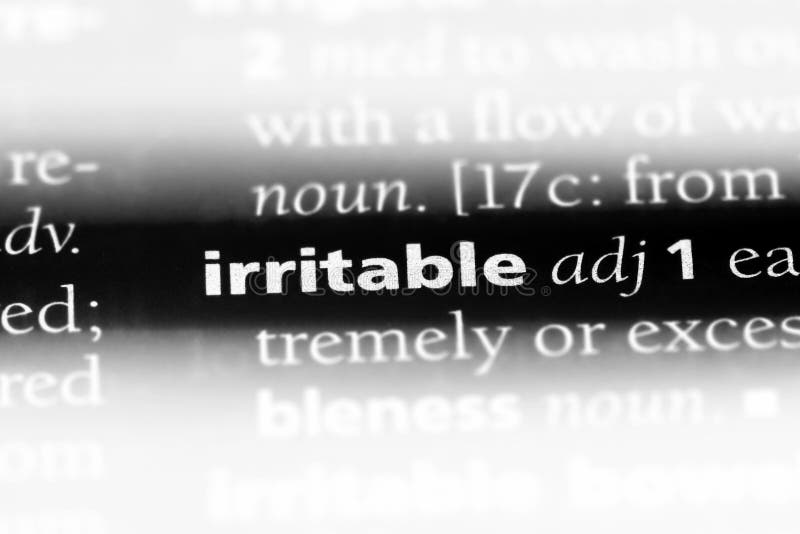 Irritable Text On Paper. Word Irritable On A Piece Of Paper. Concept ...