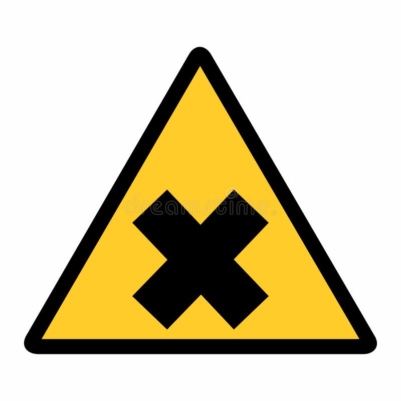 Irritant hazard sign stock illustration. Illustration of chemical ...