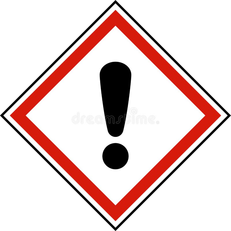 Irritant Symbol Label on White Background Stock Vector - Illustration ...