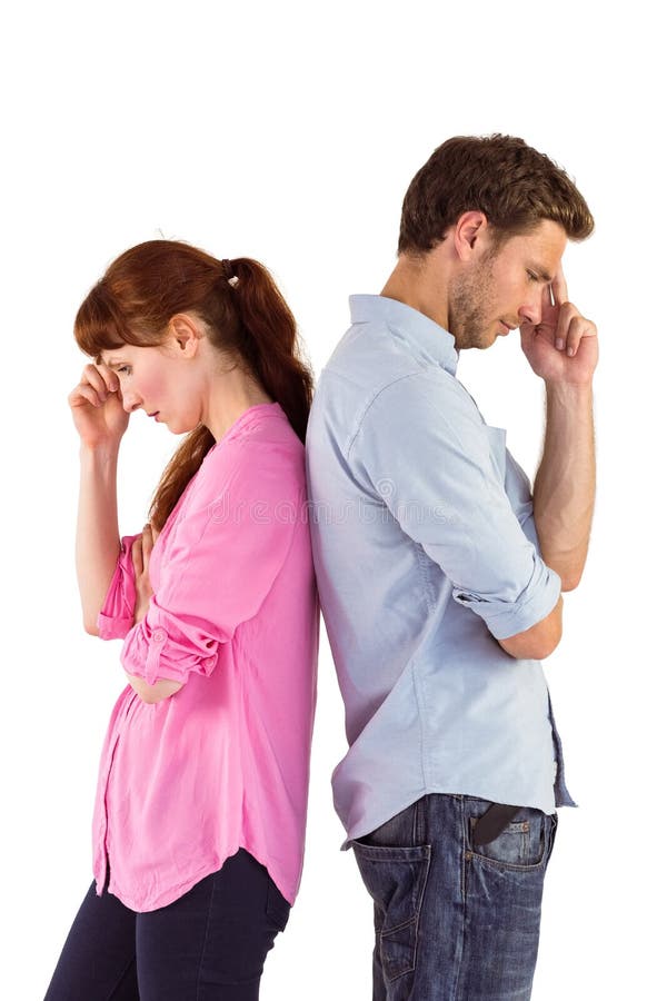 Irritated Couple Ignoring Each Other Stock Photo - Image of couple ...