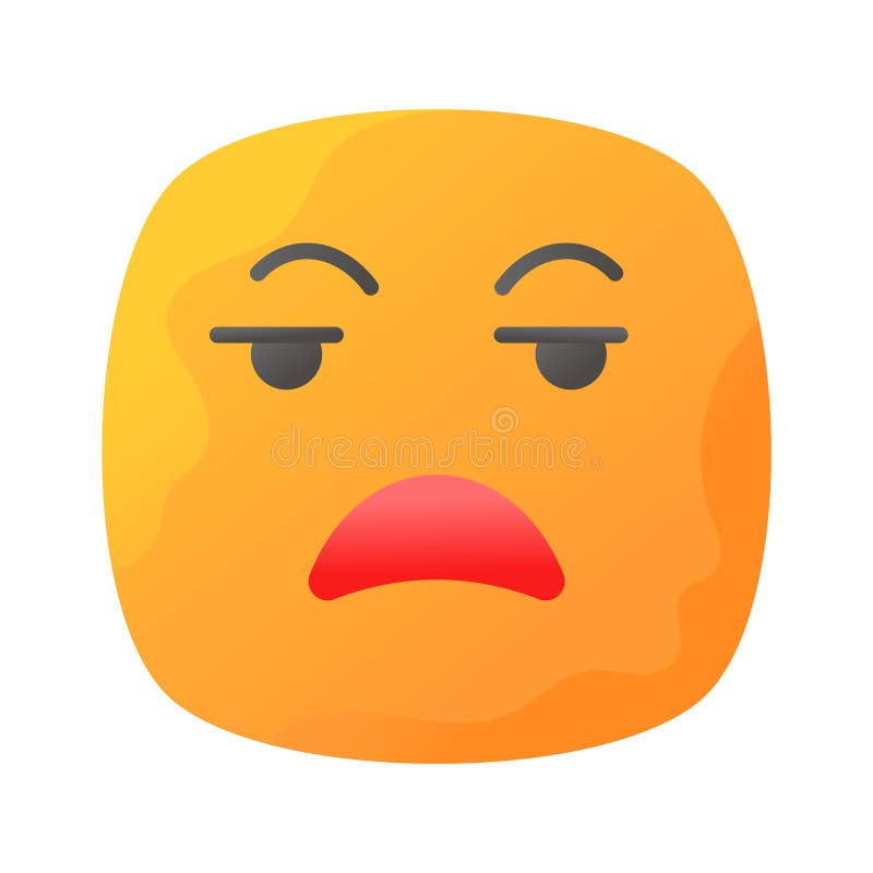 Irritated Emoji Vector Design, Ready To Use and Download Premium Vector ...