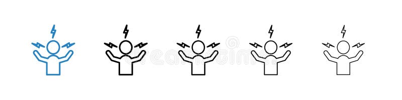 Irritated Human Icon Vector Set on White Background Stock Illustration ...
