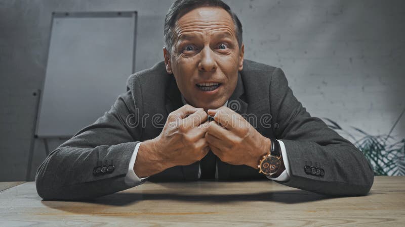 Insurance Agent Looking at Camera at Stock Image - Image of caucasian ...