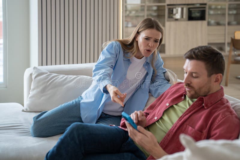 Worried Woman Suspects Husband of Cheating Asks To See Messages on ... Worried Woman Suspects Husband of Cheating Asks To See Messages on ...